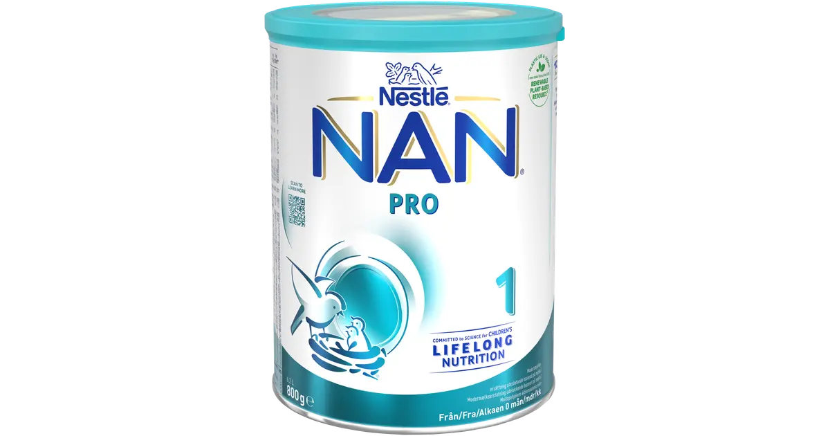 Nestle Nan Pro 1 Piimal põhinev imiku piimasegu 800 g, alates sünnist ...