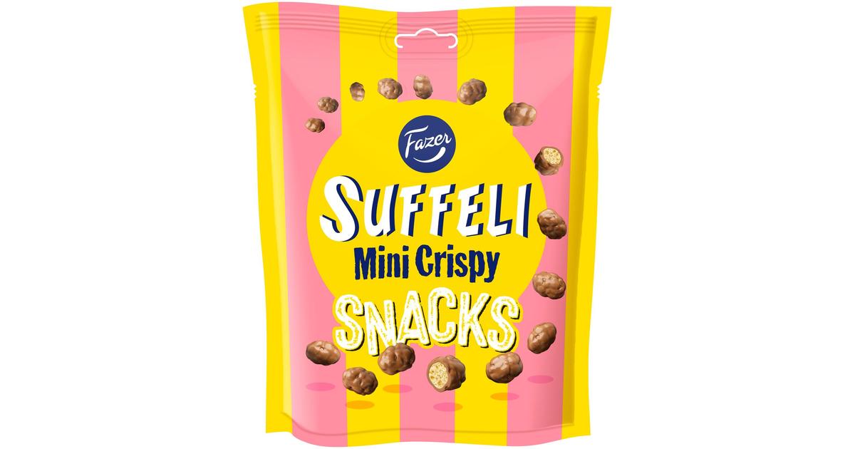 Fazer Suffeli Mini Crispy Snacks suklaakarkkipussi170g | S-kaupat ruoan ...