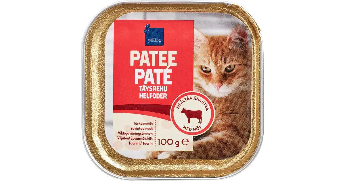 Rainbow pasteet kassidele loomalihaga 100g | Prisma | alati odavad ...