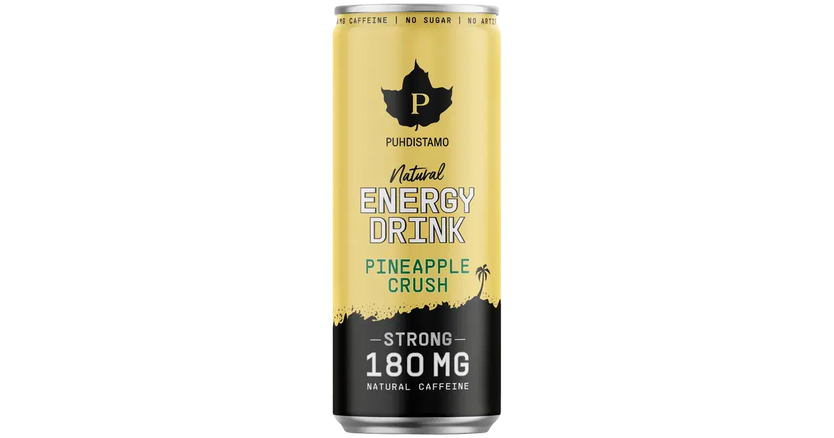 Puhdistamo Natural Energy Drink Strong Pineapple Crush 330 ml | S ...