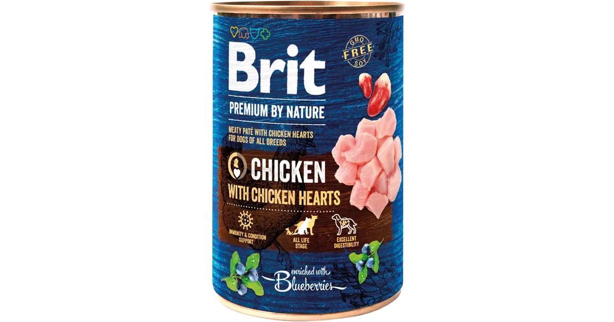 Brit Premium konserv koertele kanasüdametega 400g | Prisma | alati ...
