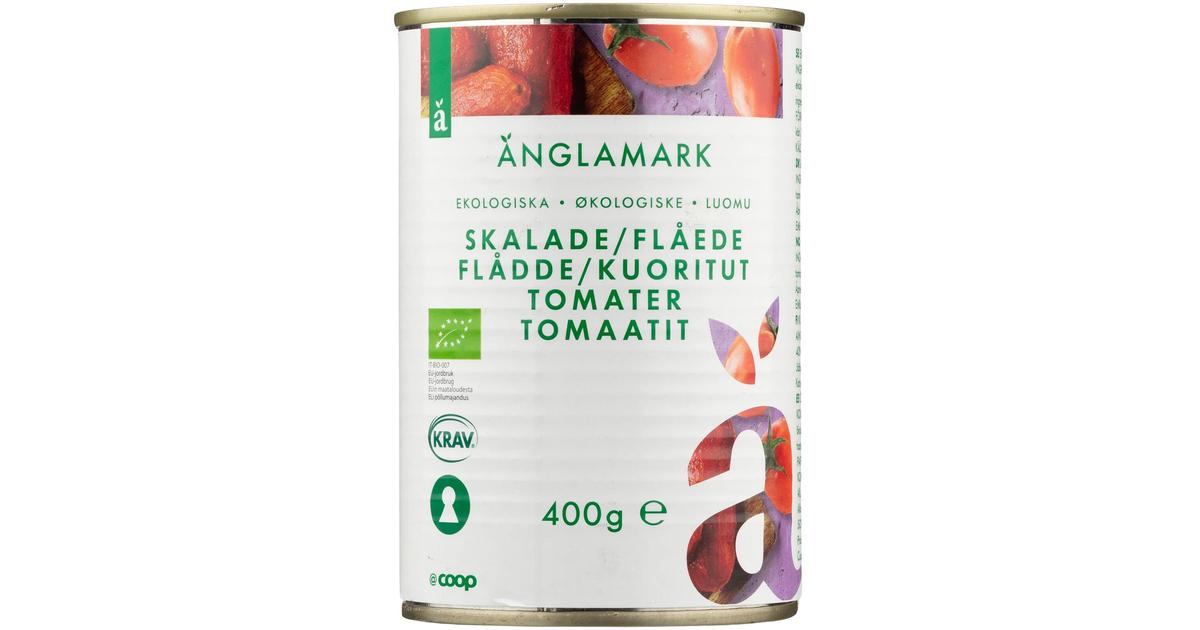 Änglamark kuoritut tomaatit luomu 400 g | S-kaupat ruoan verkkokauppa