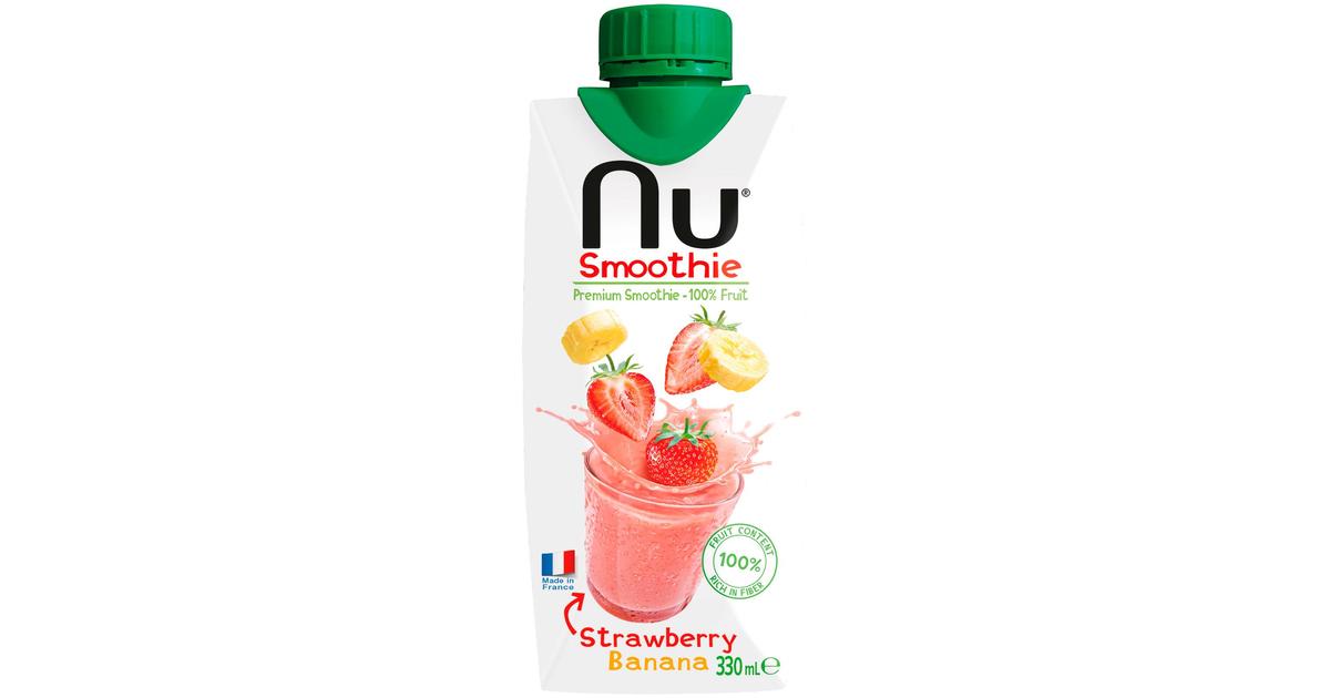 Nu Smoothie 330ml mansikka-banaani smoothie | S-kaupat ruoan verkkokauppa