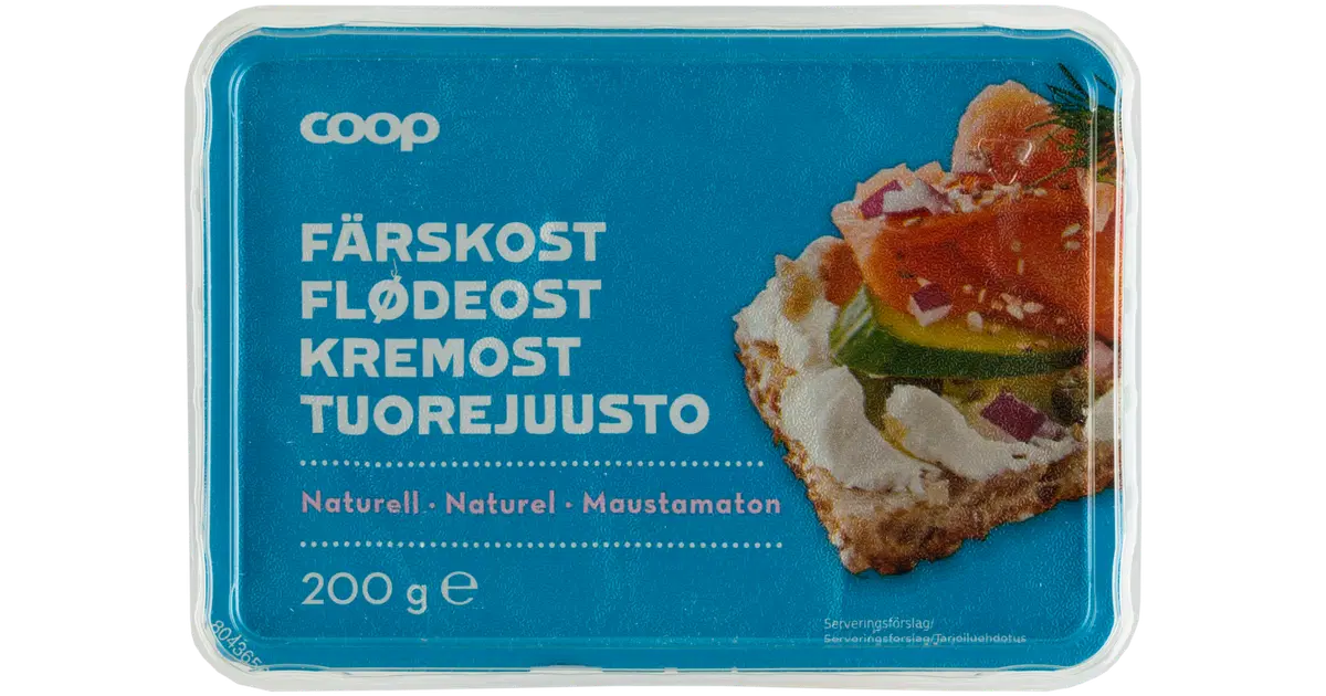 Coop maustamaton tuorejuusto 200 g | S-kaupat ruoan verkkokauppa