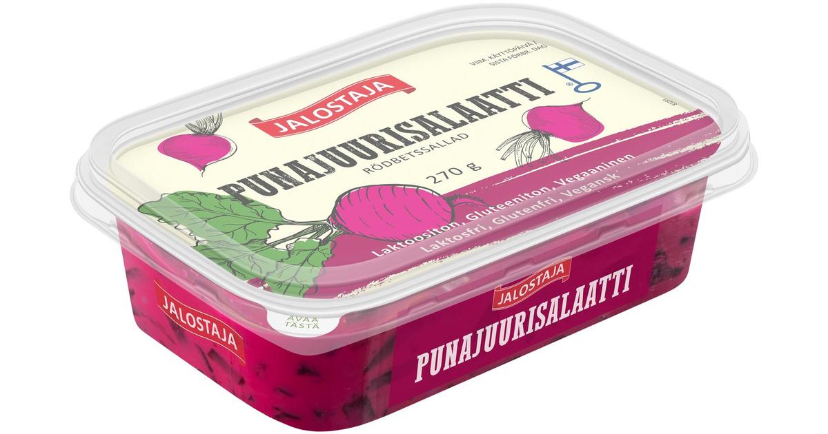 Jalostaja Vegaaninen punajuurisalaatti 270 g | S-kaupat ruoan verkkokauppa