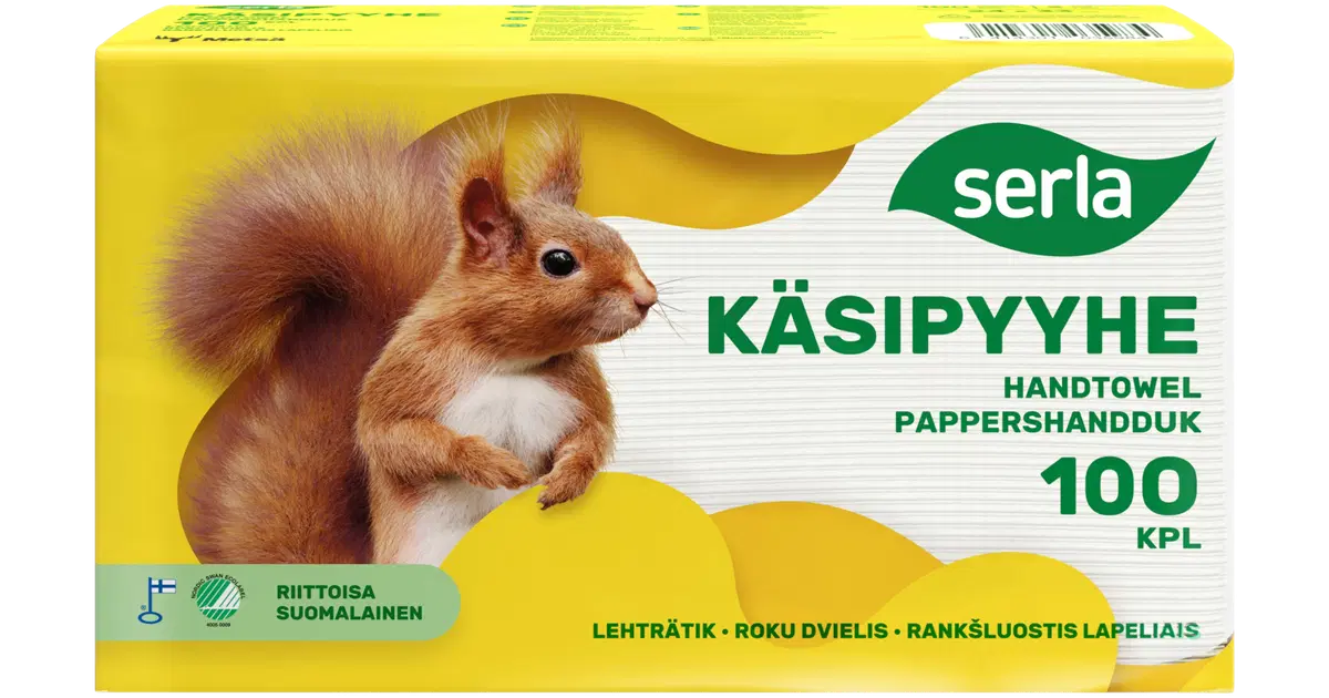 Serla käsipyyhe 100kpl valkoinen | S-kaupat ruoan verkkokauppa