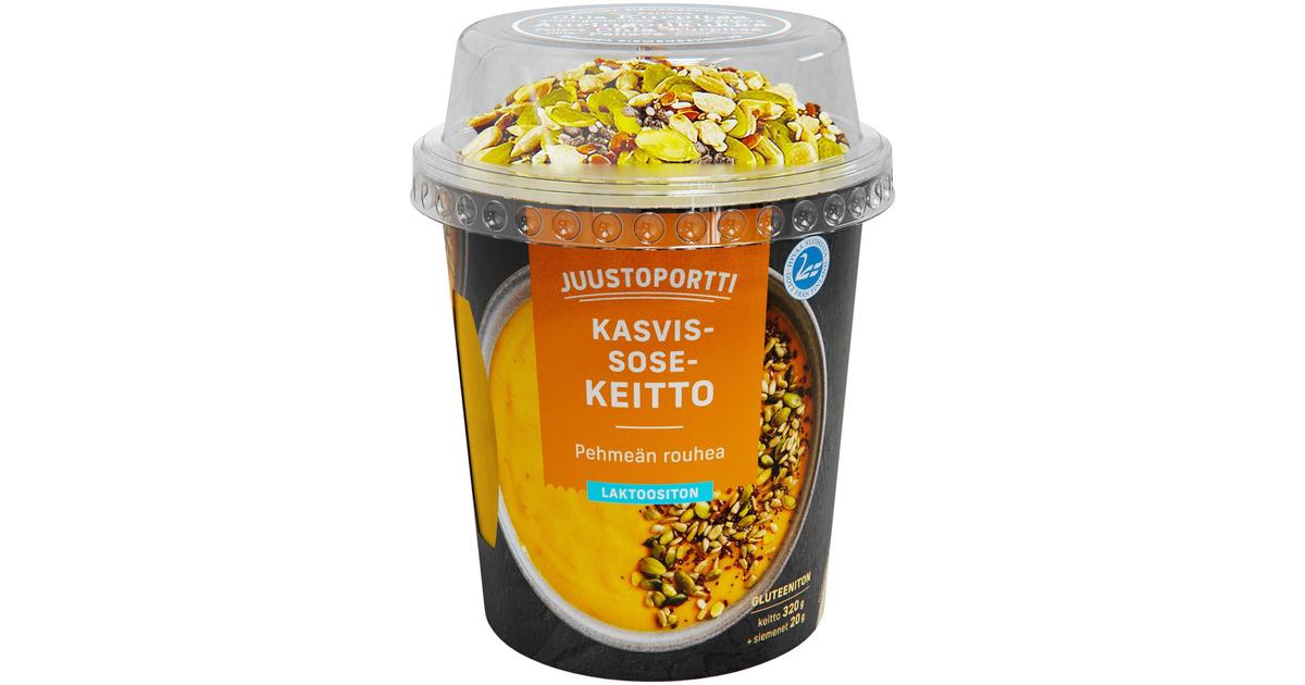 Juustoportti Pehmeän Rouhea Kasvissosekeitto 340g laktoositon gluteeniton | S-kaupat ruoan ...