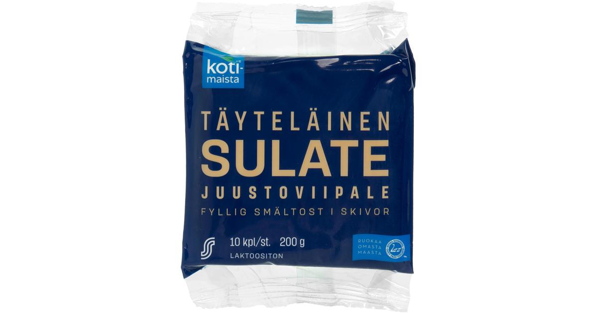 Kotimaista Täyteläinen sulatejuustoviipale 200 g | S-kaupat ruoan ...
