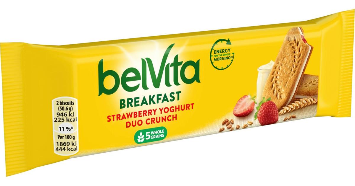 Belvita Strawberry yogurt Duo Crunch in between meals biscuits 50,6g ...