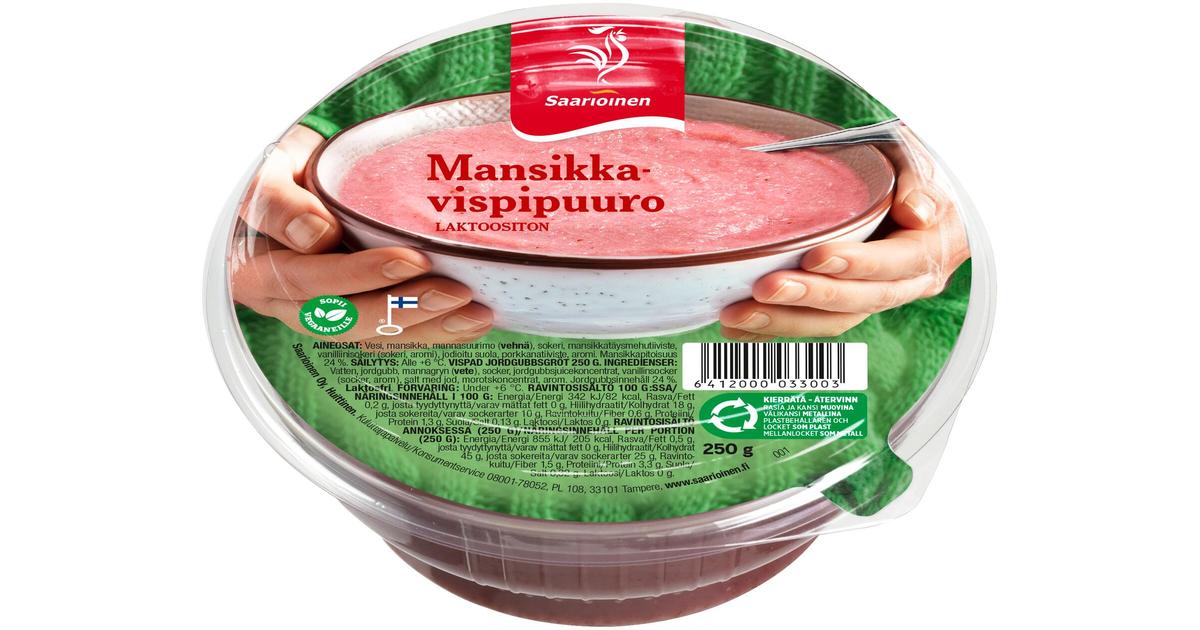 Saarioinen Mansikkavispipuuro 250 g | S-kaupat ruoan verkkokauppa