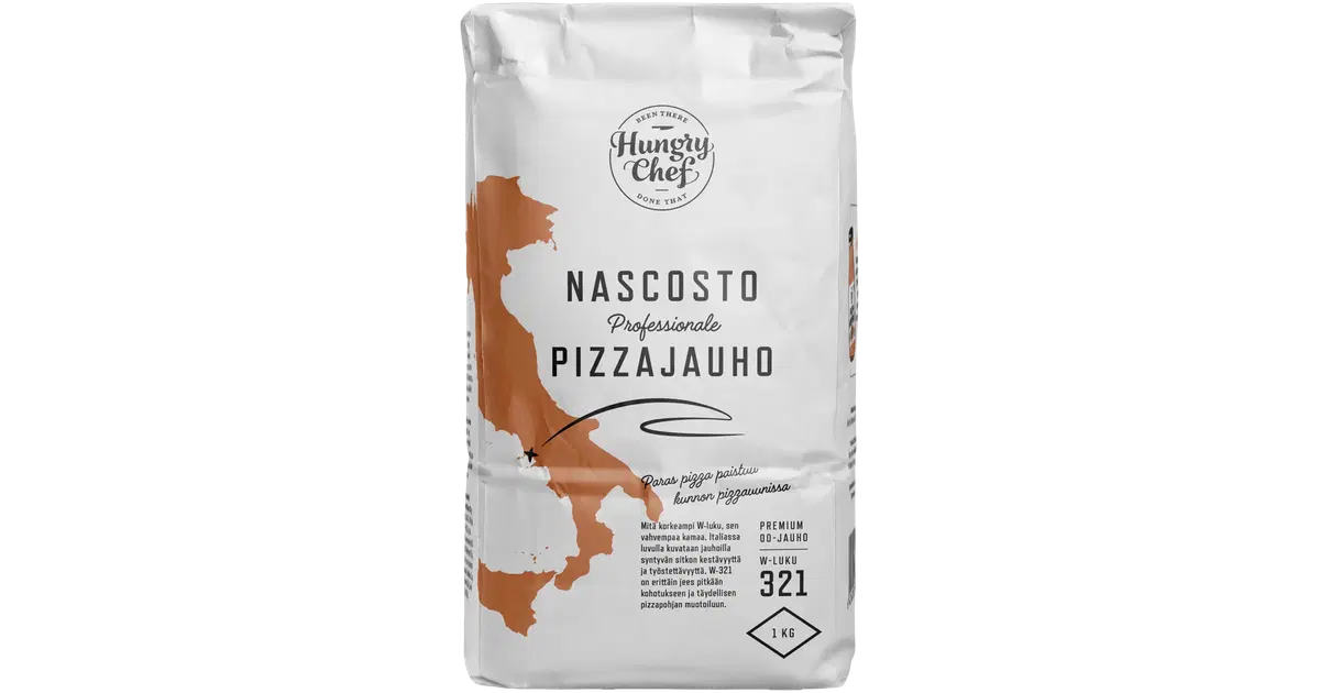1kg Hungry Chef Pizzajauho Nascosto Professional "00" | S-kaupat ruoan ...