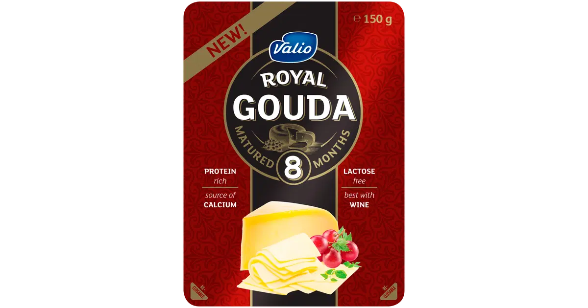Valio Juust Royal Gouda Black, viilutatud, 150g | Prisma | alati odavad ...