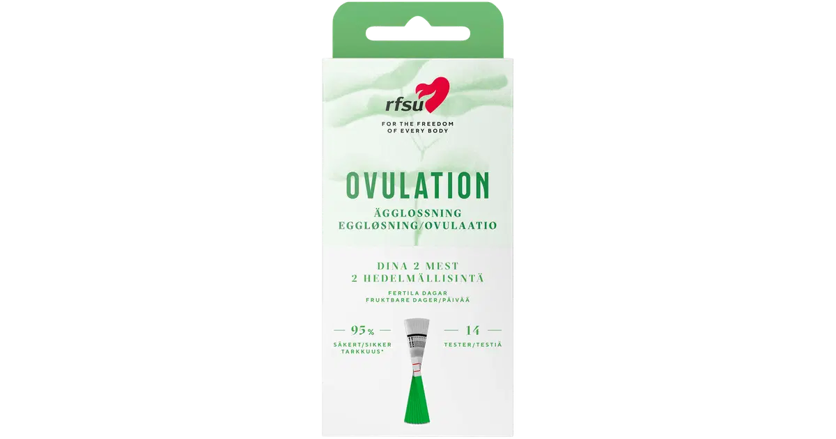 RFSU Ovulaatiotesti testitikut 14 kpl testiliuskoja | S-kaupat ruoan ...