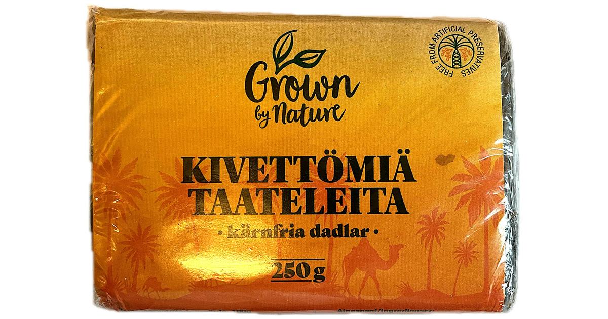 Grown by Nature kivettömiä taateleita 250g | S-kaupat ruoan verkkokauppa