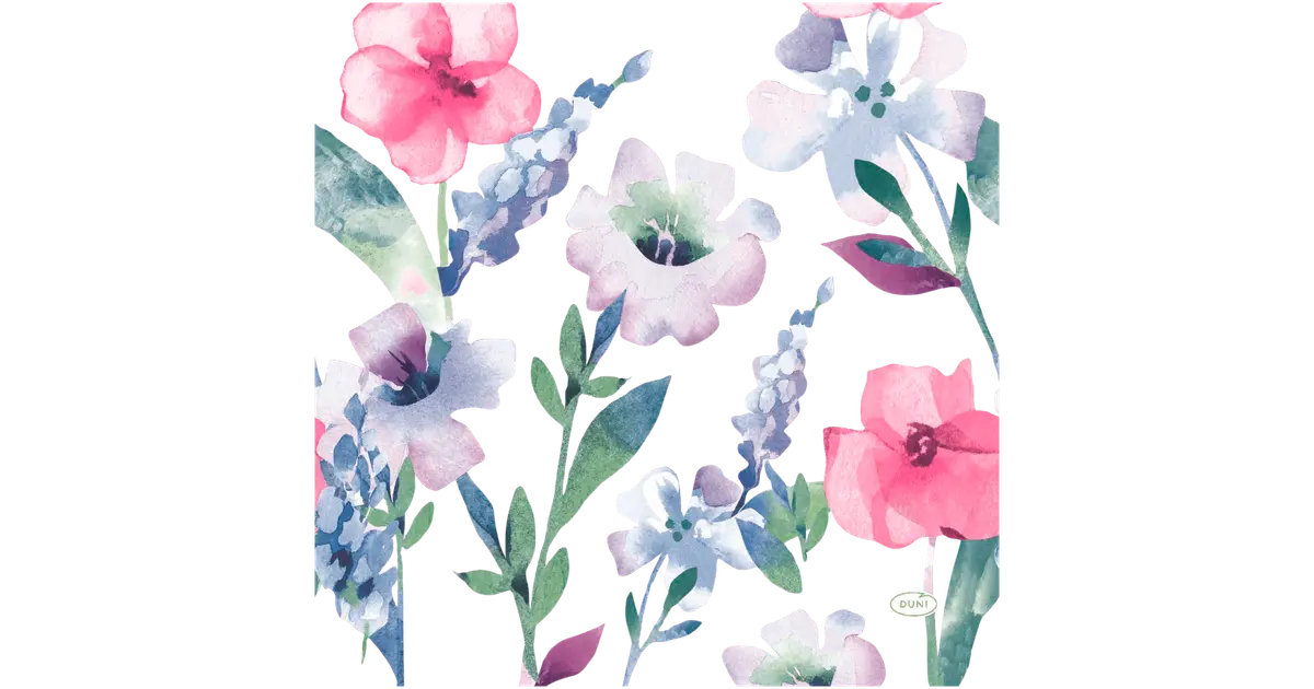 DUNI Tissue-lautasliina 33 x 33 cm Everbloom 3-krs, 20 kpl | S-kaupat ...