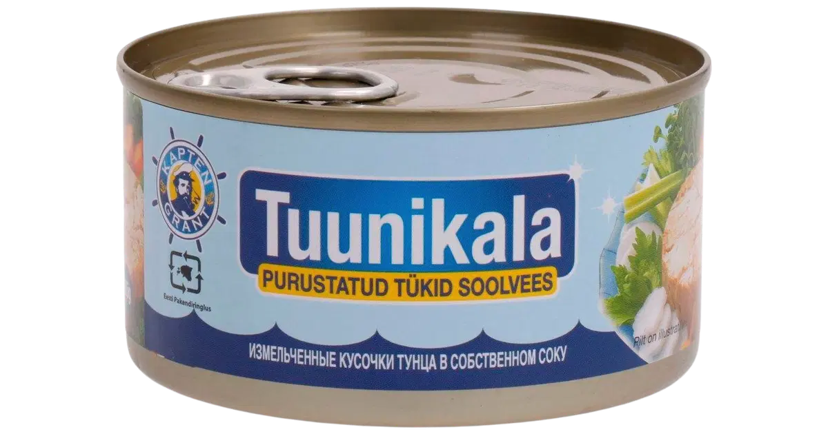 Kapten Grant purustatud tuunikala tükid soolvees 185 g | Prisma | alati ...