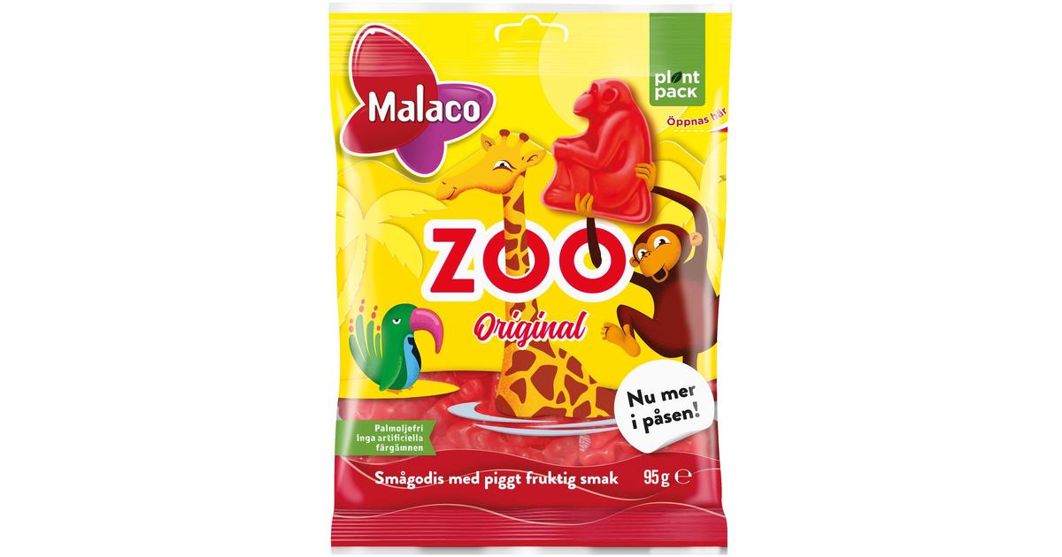 Malaco Zoo Original makeinen 95g | S-kaupat ruoan verkkokauppa