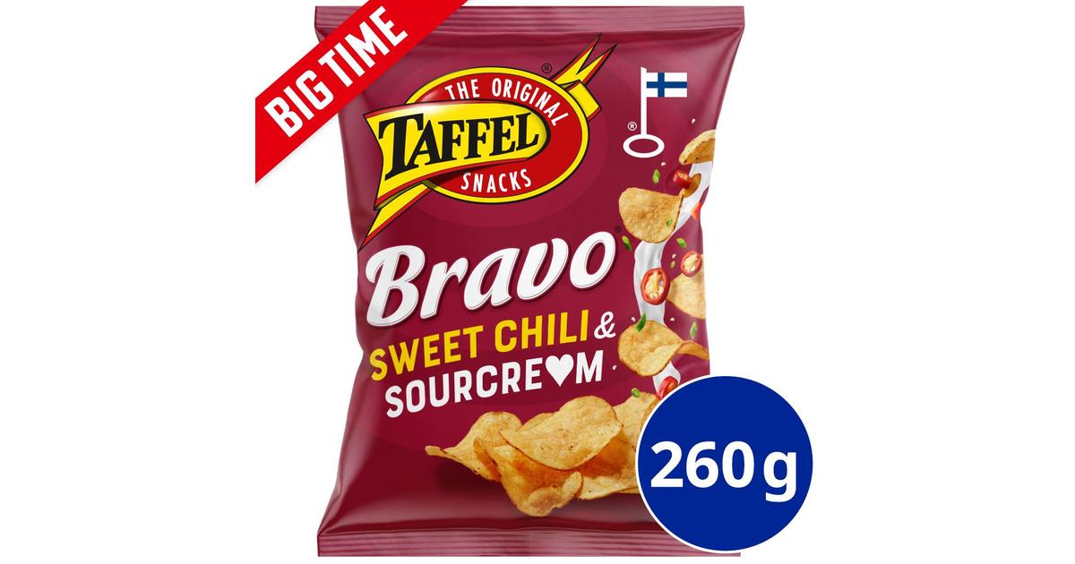 Taffel Bravo sourcream & sweet chili maustettu sipsi 260g | S-kaupat ...