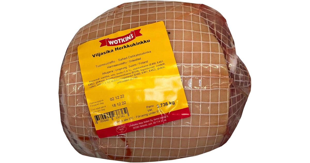 Wotkin's Herkkukinkku Luuton n.4kg | S-kaupat ruoan verkkokauppa