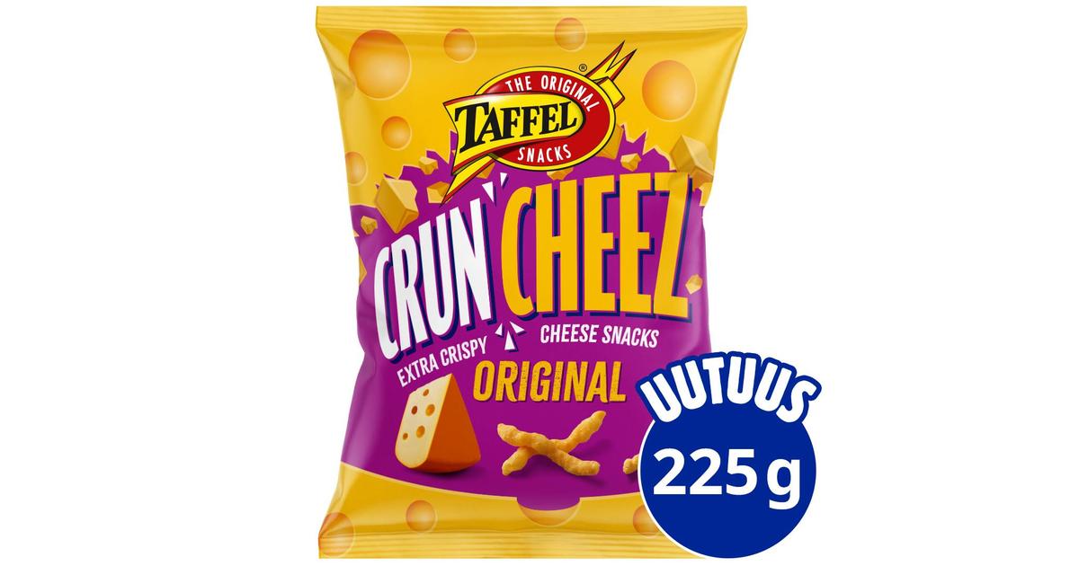 Taffel CrunCheez original maustettu juustosnacks 225g | S-kaupat ruoan ...