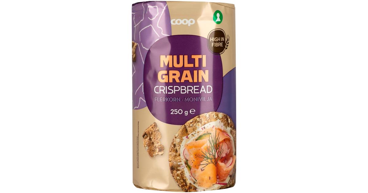 Coop täysjyväinen moniviljanäkkileipä 250 g | S-kaupat ruoan verkkokauppa