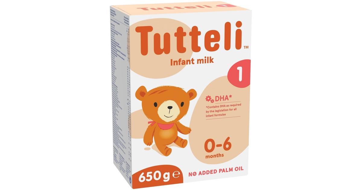 Tutteli 1 piimal põhinev imiku piimasegu kasutamiseks sünnist, 650g ...