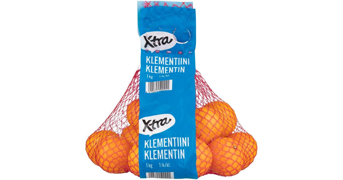Xtra klementiini 1 kg | S-kaupat ruoan verkkokauppa