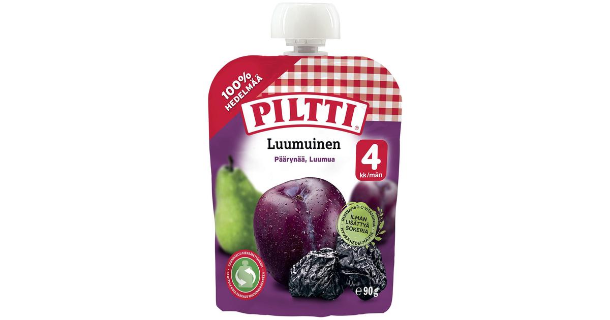 Piltti 90g Luumuinen hedelmäsose 4kk annospussi | S-kaupat ruoan ...