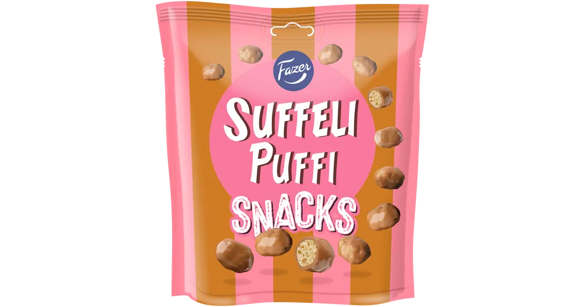 Fazer Suffeli Puffi Snacks šokolaadi maiustus 160 g | Prisma | alati ...