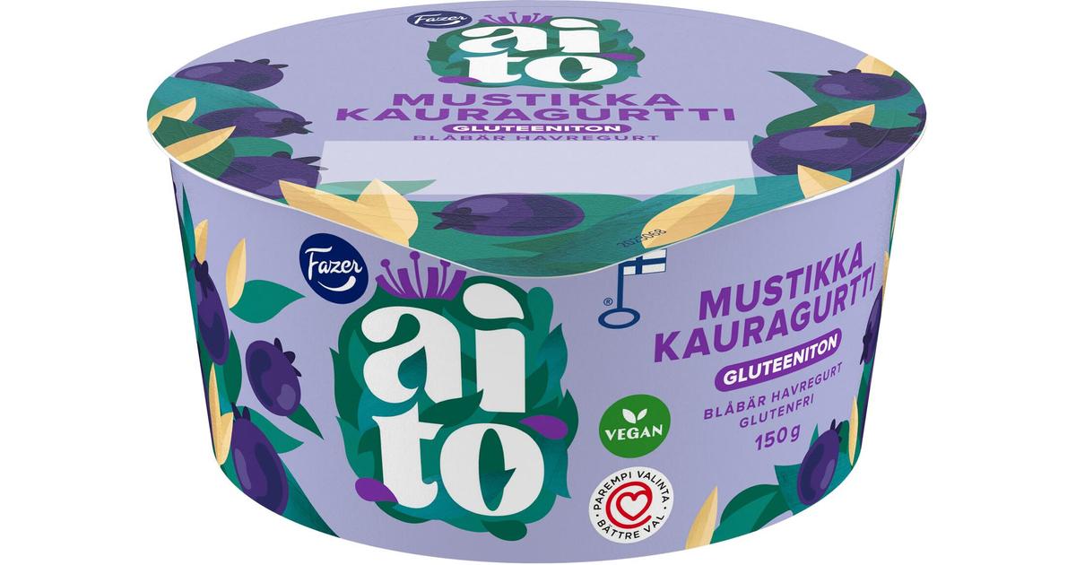 Fazer Aito Kauragurtti Mustikka Gluteeniton 150 g | S-kaupat ruoan verkkokauppa