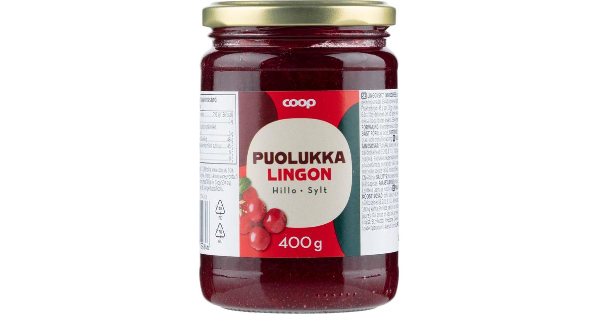 Coop puolukkahillo 400 g | S-kaupat ruoan verkkokauppa