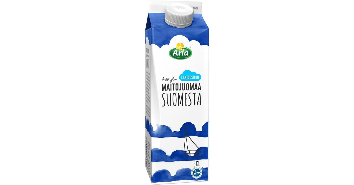 Arla 5 dl laktoositon kevytmaitojuoma Suomi ESL | S-kaupat ruoan ...