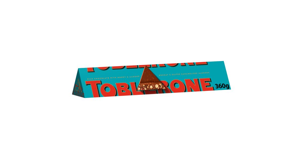 Toblerone Crunchy Almonds suklaalevy 360g | S-kaupat ruoan verkkokauppa