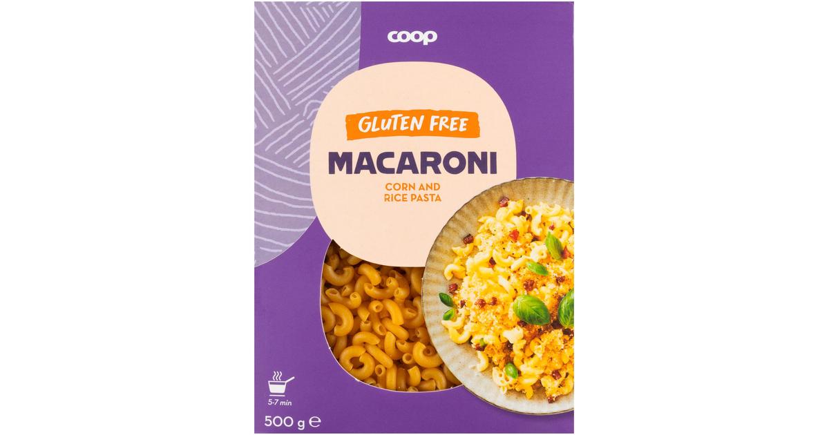 Coop makaroni maissista ja riisistä gluteeniton 500 g | S-kaupat ruoan verkkokauppa