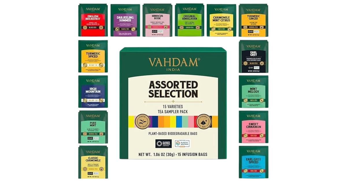 VAHDAM INDIA Teede assortii 30g | Prisma | alati odavad hinnad, telli ...