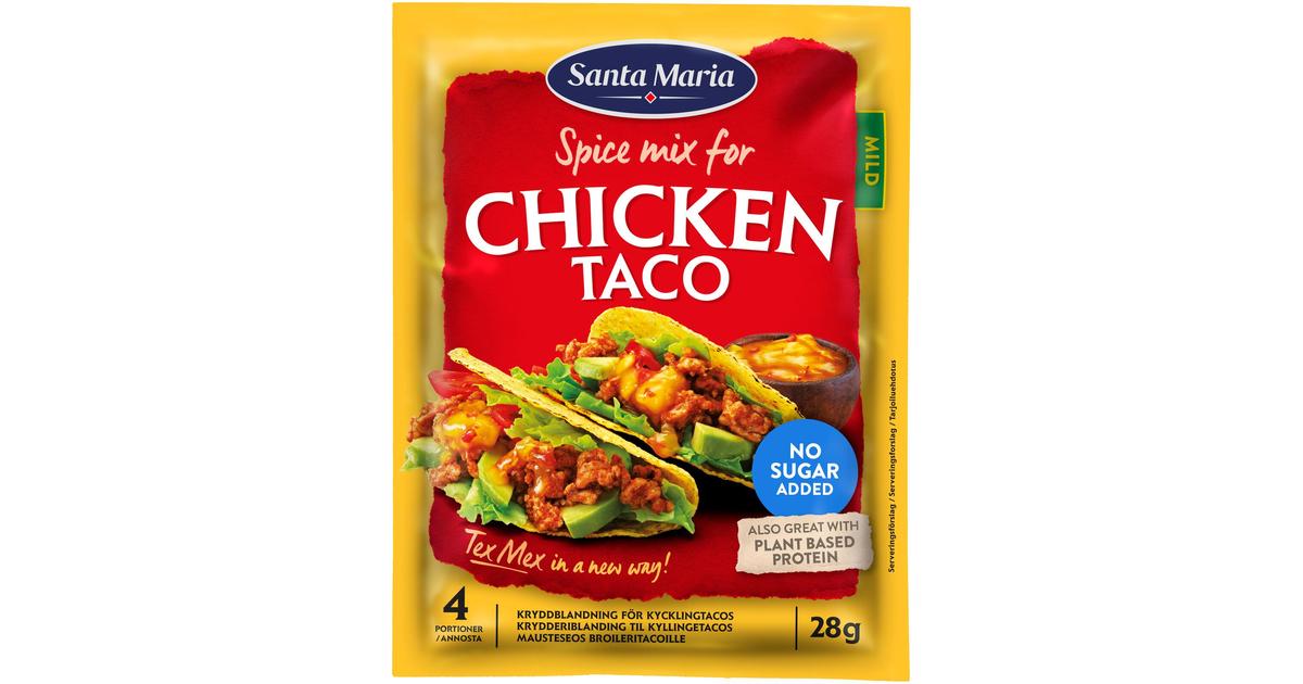 Santa Maria Chicken Taco Spice Mix mausteseos kanalle 28 g | S-kaupat ...