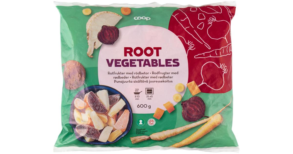 Coop juuressekoitus punajuurella 600 g pakaste | S-kaupat ruoan verkkokauppa