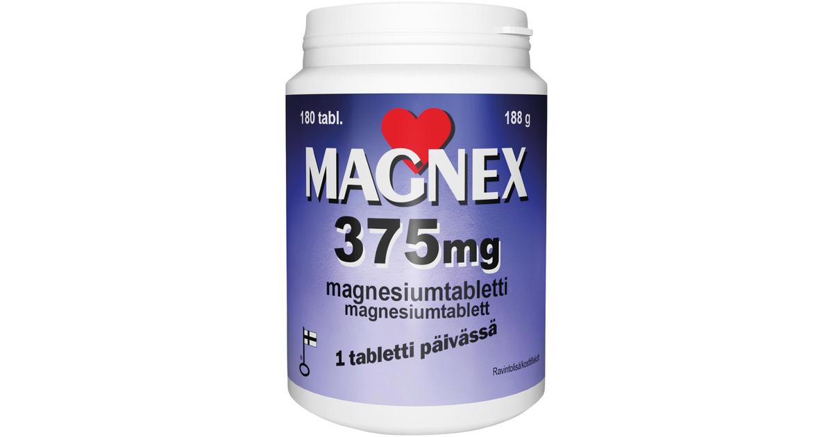 Magnex 375 mg 180 tabl., magnesiumtabletti, Vitabalans | S-kaupat ruoan ...