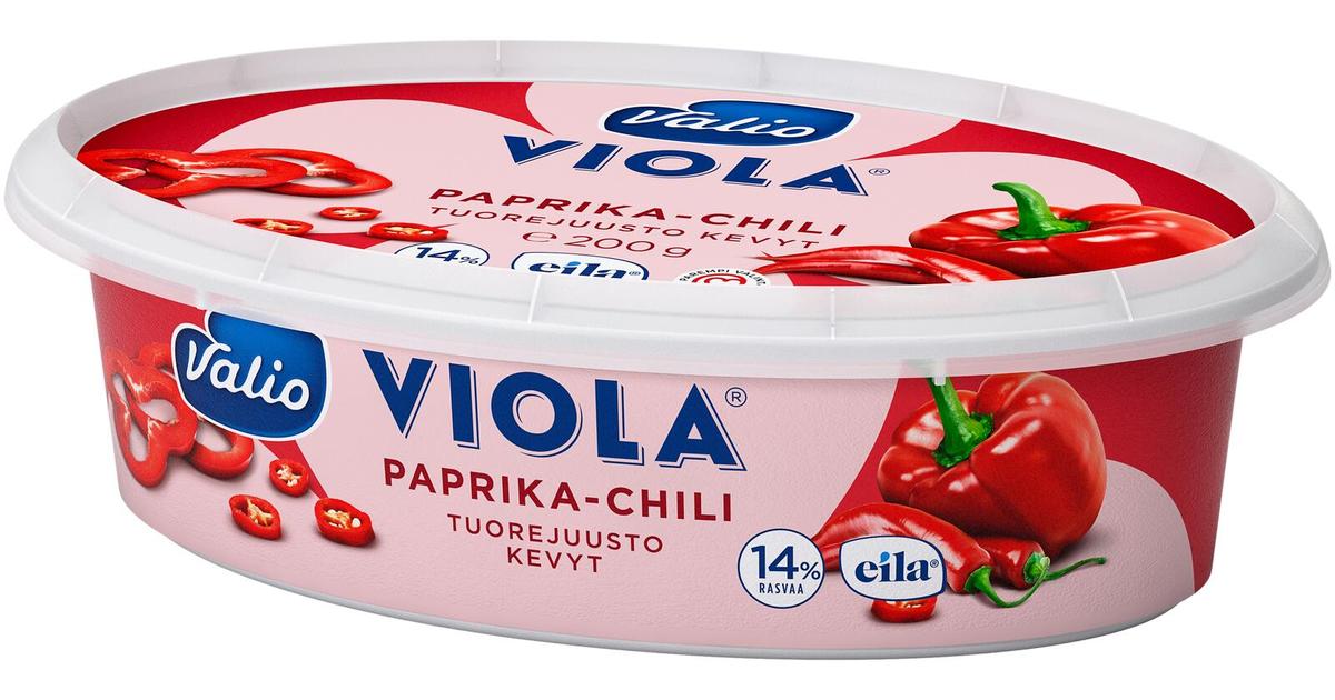 Valio Viola® kevyt e200 g paprika-chili tuorejuusto laktoositon | S ...
