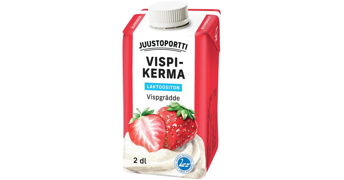Juustoportti laktoositon vispikerma 2 dl laktoositon UHT | S-kaupat ...