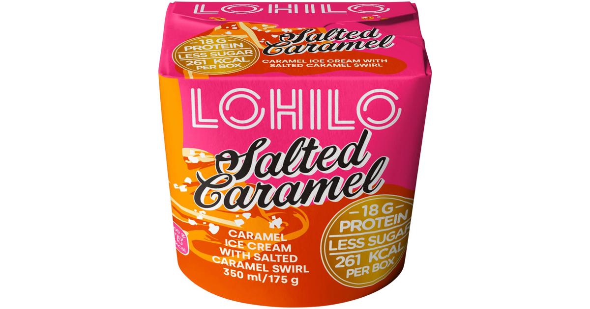 LOHILO Salted Caramel proteiinijäätelö 350ml | S-kaupat ruoan verkkokauppa