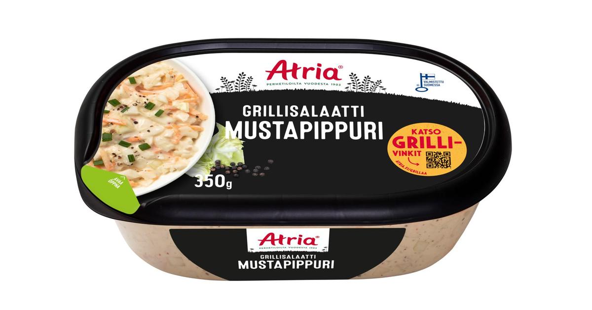 Atria Mustapippuri Grillisalaatti 350g | S-kaupat ruoan verkkokauppa