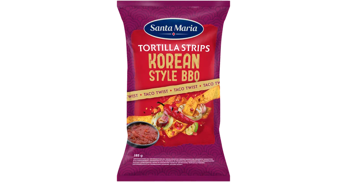 Santa Maria 185G Tortilla Strips Korean Style BBQ | S-kaupat ruoan ...