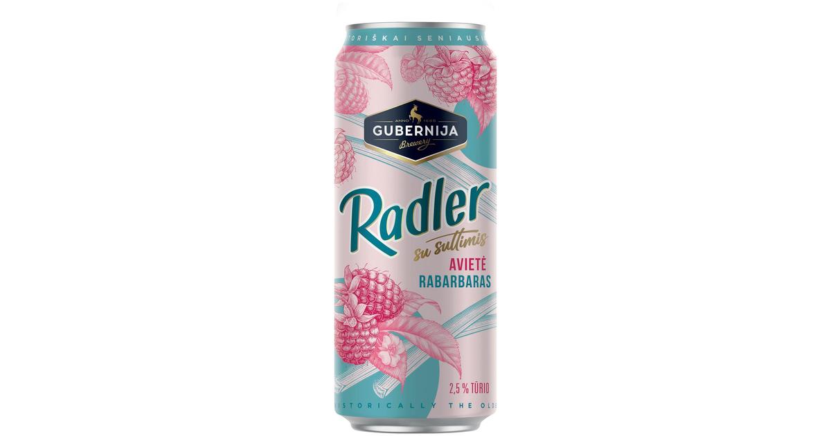 Gubernija Radler raspberry rhubarb alkohoolne jook 2,5%vol 500ml ...