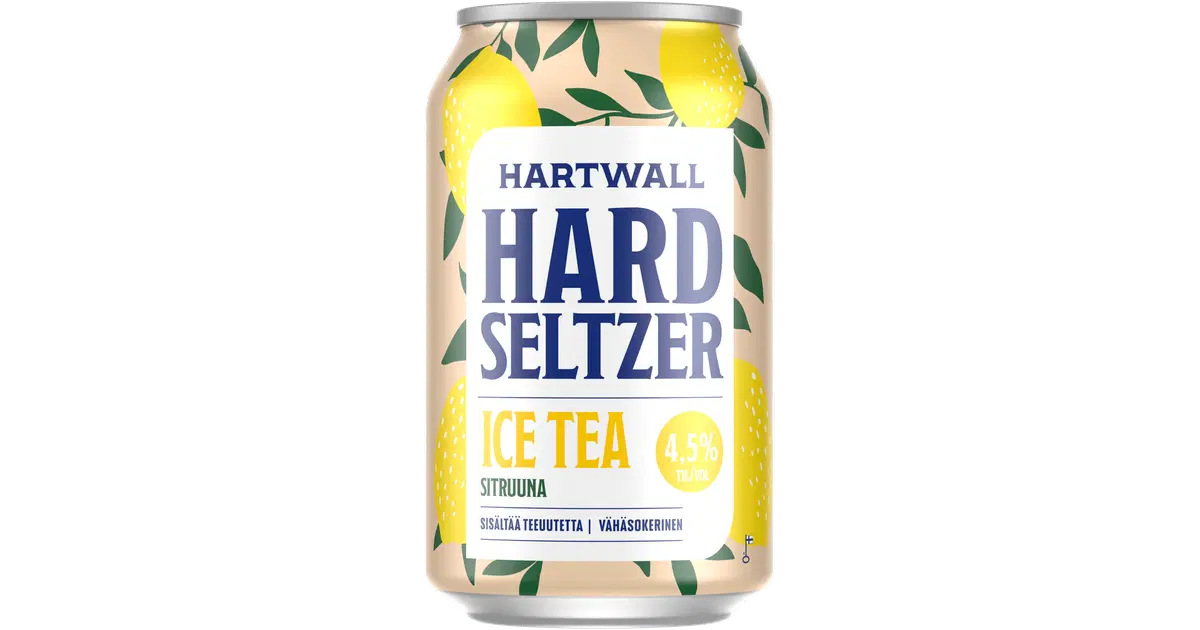 Hartwall Hard Seltzer Ice Tea Sitruuna seltzer 4,5% 0,33 l | S-kaupat ...