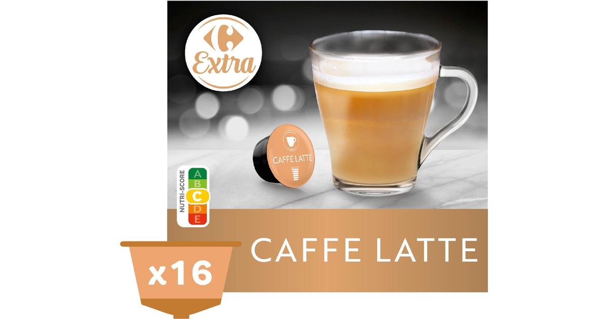 Carrefour Extra Cafe latte kahvikap 16pkl | S-kaupat ruoan verkkokauppa