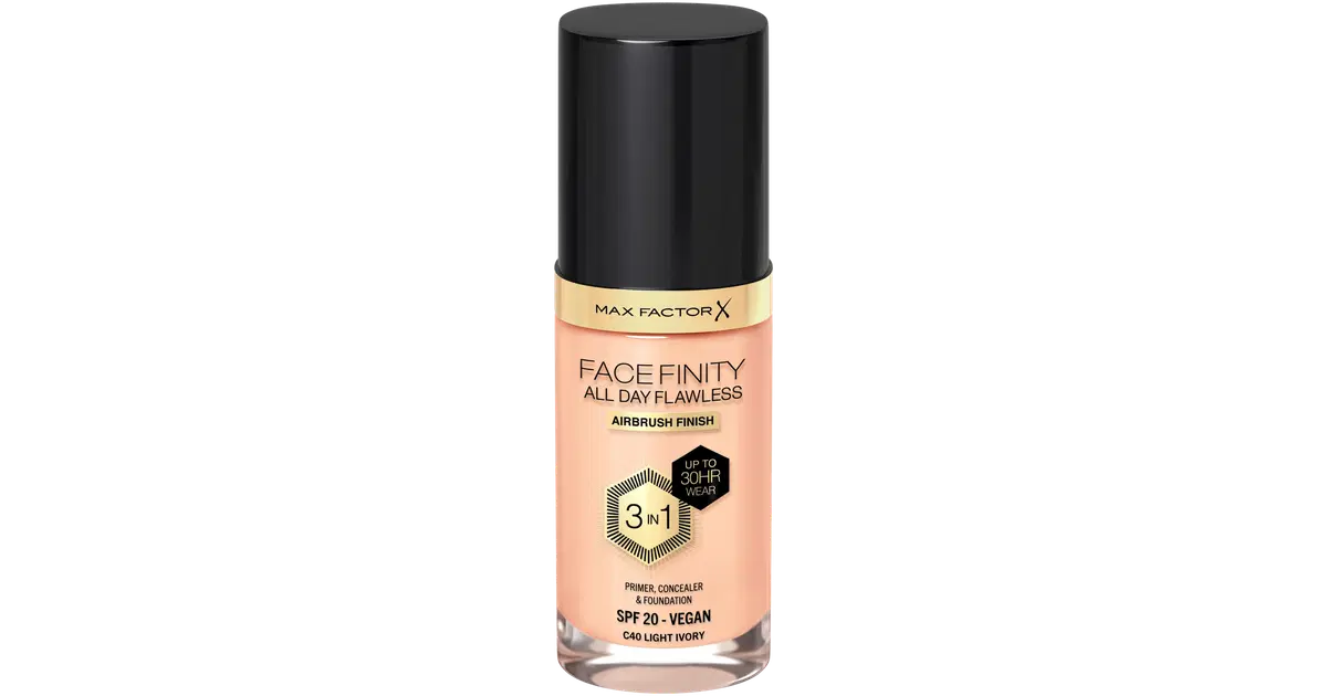 Max Factor jumestuskreem Facefinity All Day Flawless 40 Light Ivory ...