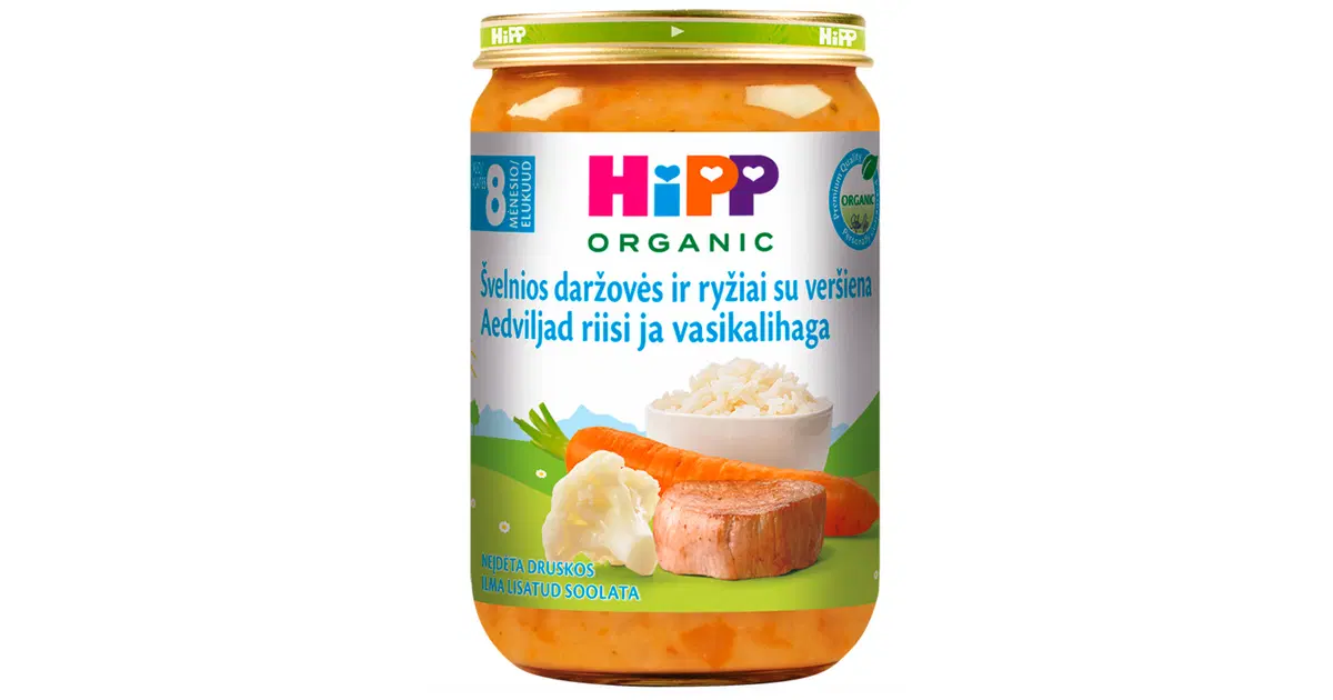 HiPP Aedviljad riisi ja vasikalihaga ÖKO al. 8k | Prisma | alati odavad ...