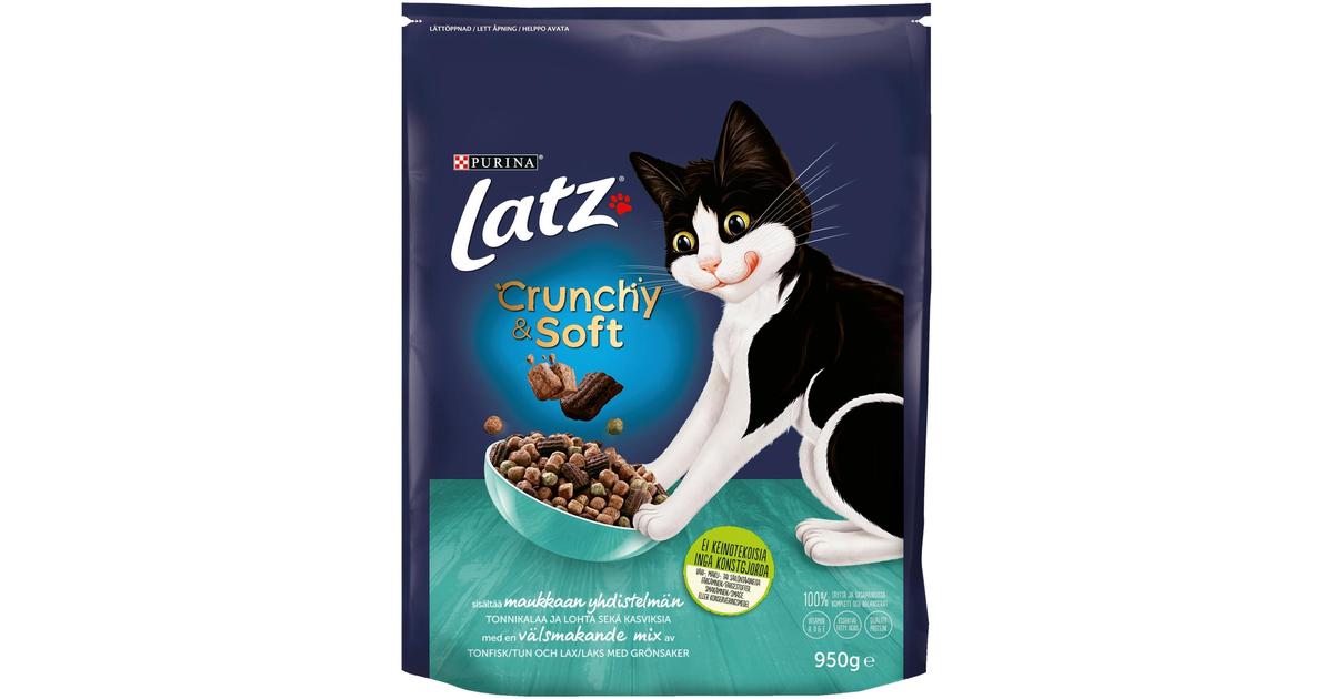 Latz 950g Crunchy & Soft sisältää Lohta, Tonnikalaa ja Kasviksia ...