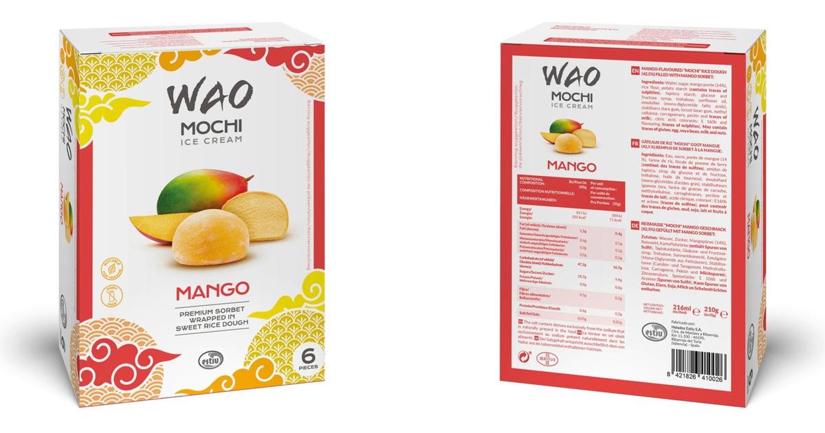 Wao Mochi jäätelö 6x35g mango | S-kaupat ruoan verkkokauppa